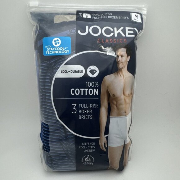 Jockey | Underwear & Socks | New Jockey Mens Med Blue Classics 0 Cotton ...
